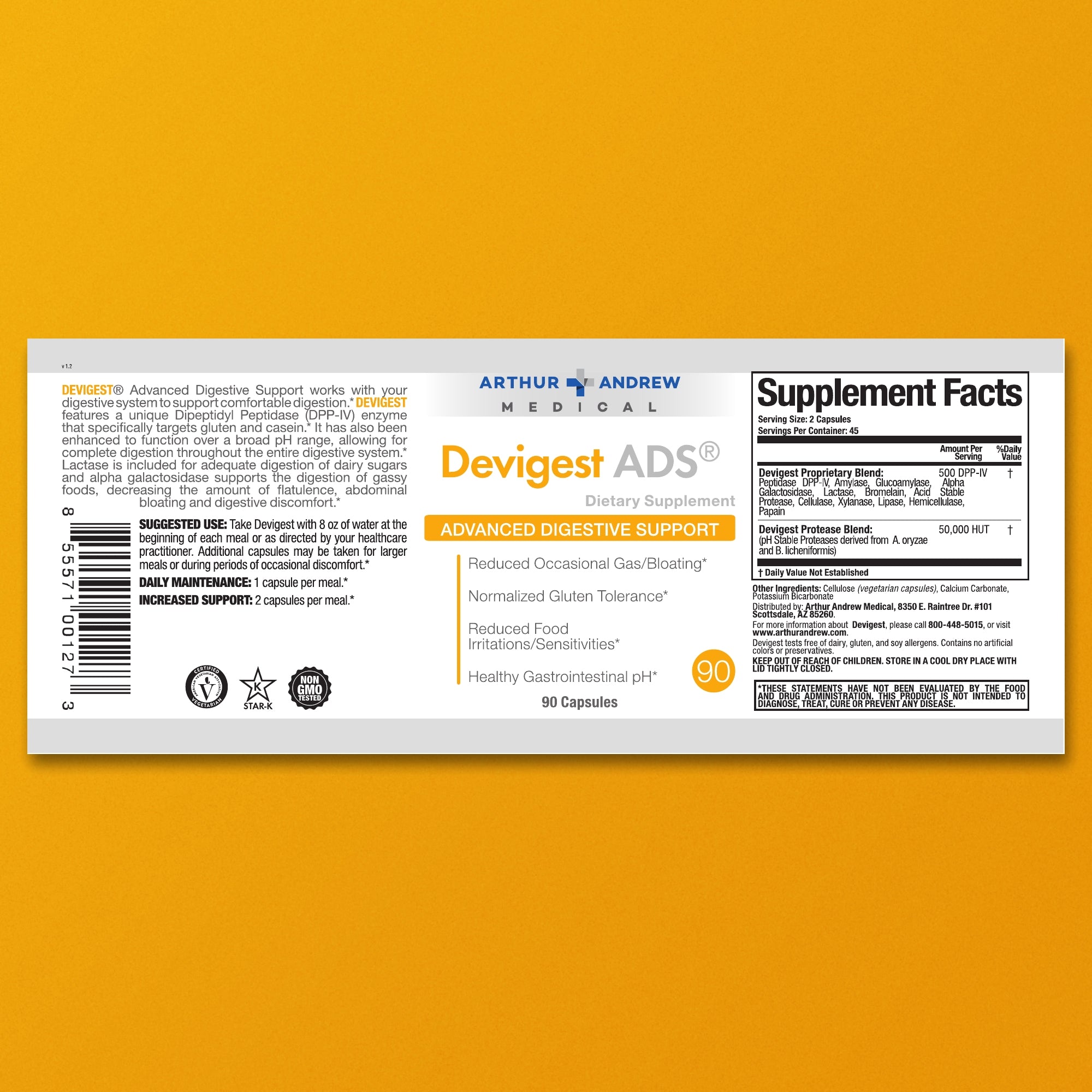 Devigest (ADS) Full Spectrum Digestive Enzyme